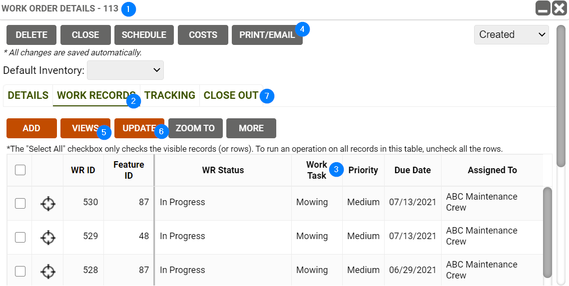 TreePlotter PARKS: Work Order Management – TreePlotter Support