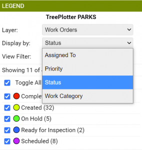 Tutorial: TreePlotter™ PARKS – Work Orders – TreePlotter Support