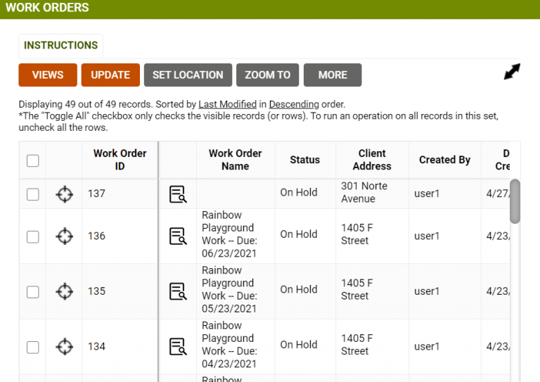 Treeplotter Parks Work Orders Treeplotter Support 