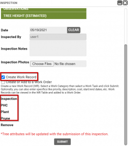 TreePlotter INVENTORY: Work Records – TreePlotter Support