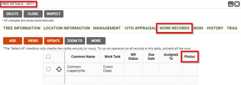 TreePlotter INVENTORY: Work Records – TreePlotter Support
