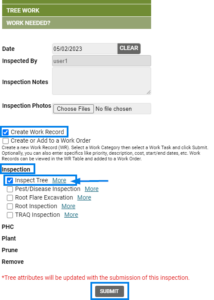 Tutorial: Work Records – TreePlotter Support