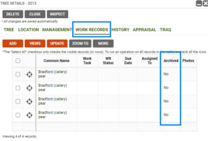 Tutorial: Work Records – TreePlotter Support