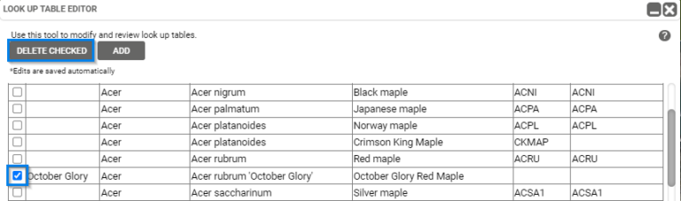Tutorial: Look Up Table Editor – TreePlotter Support